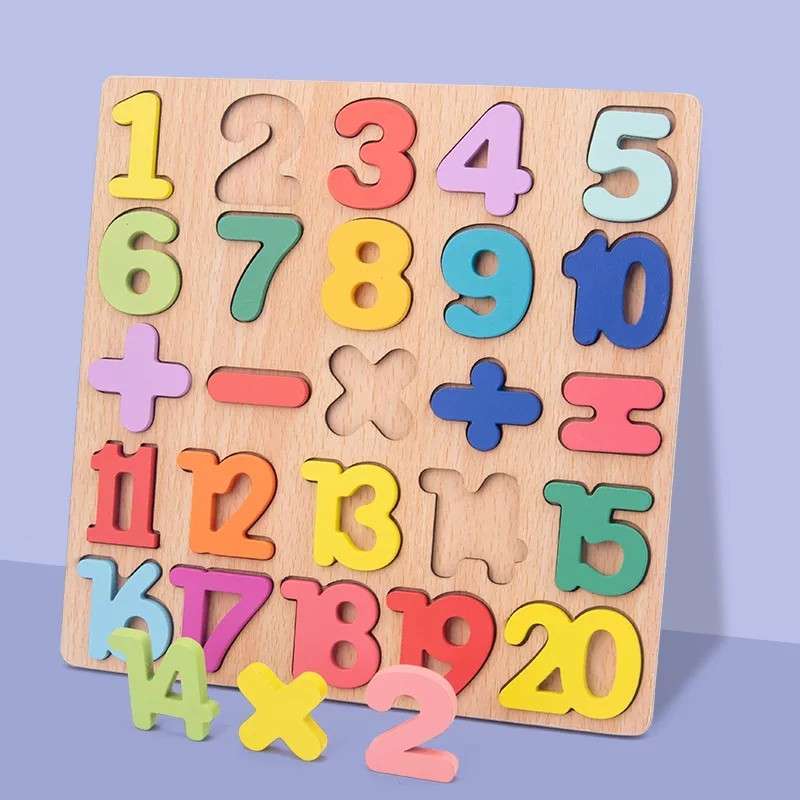 Promo FG Puzzle ABC dan Number Murah Chunky Puzzle Anak Kayu 3D Puzzle ...