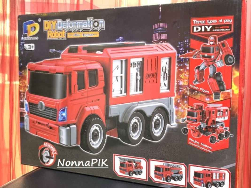Jual Diy Transform Robot - Fire Engine (Mobil Dan Robot) di Seller ...