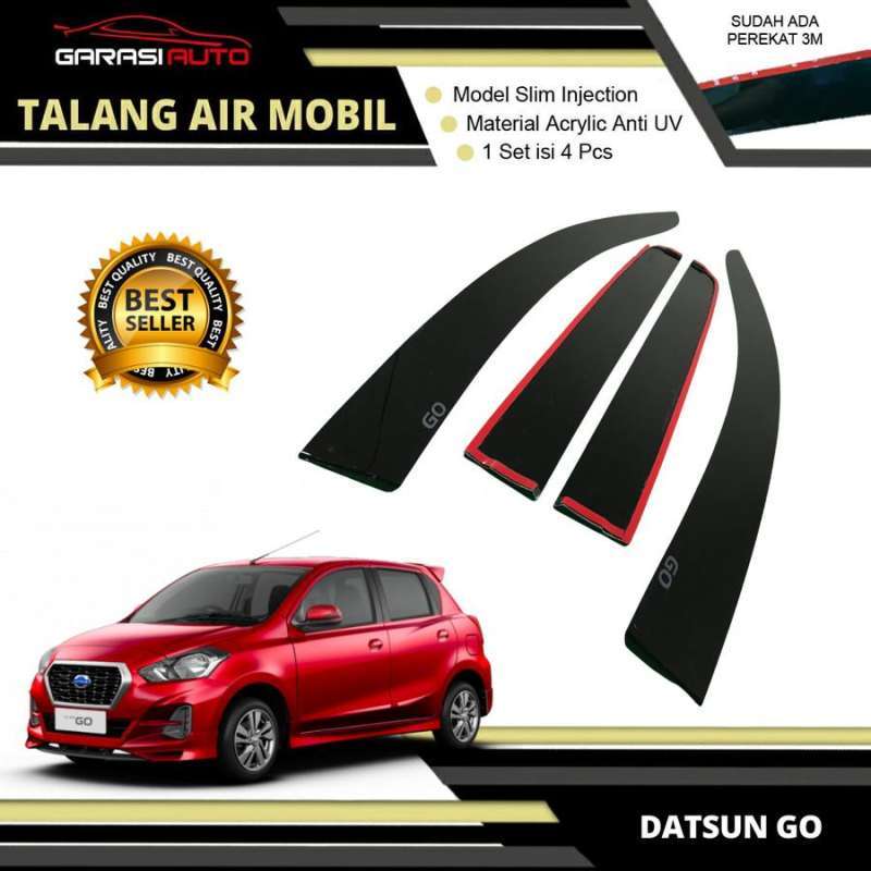 Jual Talang Air Hujan Mobil Datsun Go + Panca Acrylic Model Slim Injection di Seller GARASI AUTO ...
