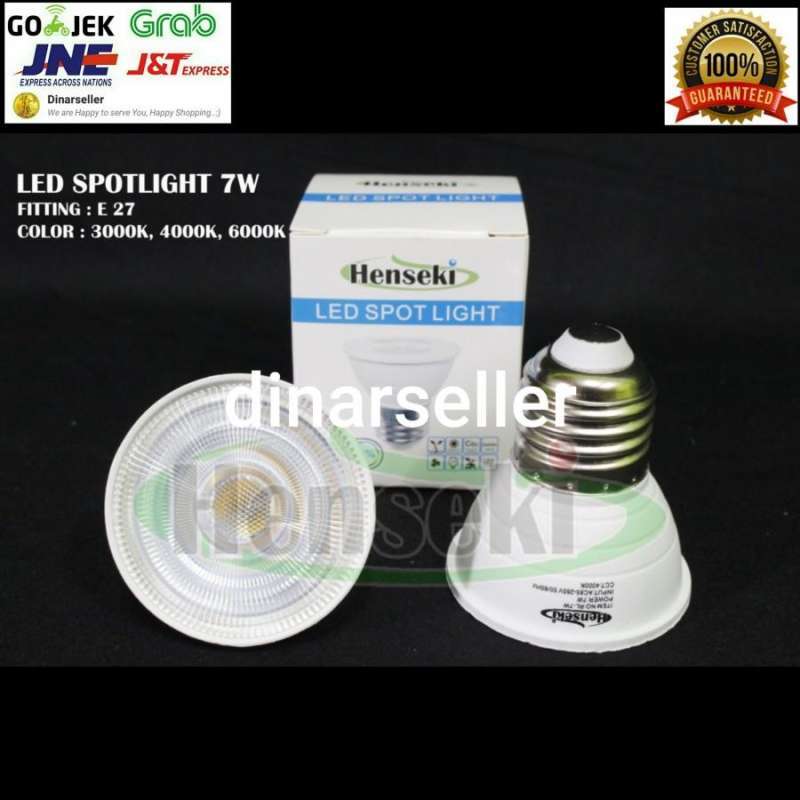 Jual LED SPOTLIGHT 7 WATT E27 220V 3000K / 4000K / 6000K di Seller Dinarseller - Jelambar, Kota ...