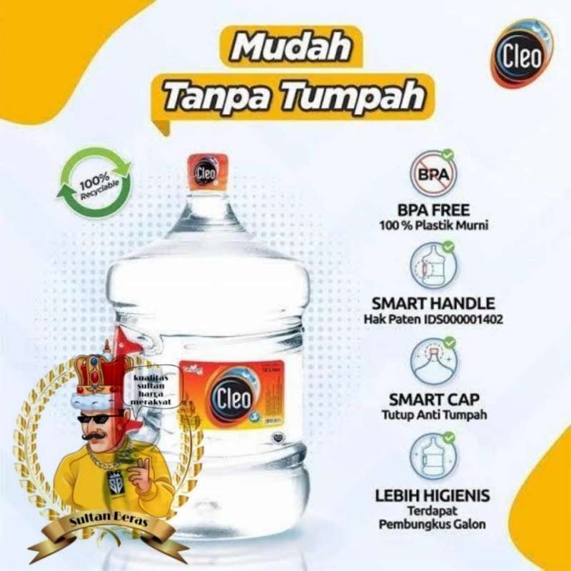 Jual Cleo Galon 19l (galon + isi) di Seller Depot Engkong - Kalimulya-3 ...