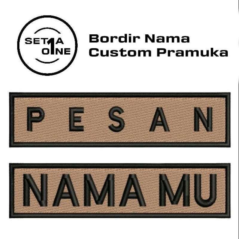 Promo Bordir Nama Siswa Pramuka Atribut untuk Sekolah TK, SD, SMP dan ...