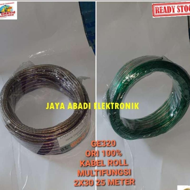 Jual Kabel 1 Rol 25 Meter 2x30 Kabel Roll Tebal Dan Kuat Speaker ...