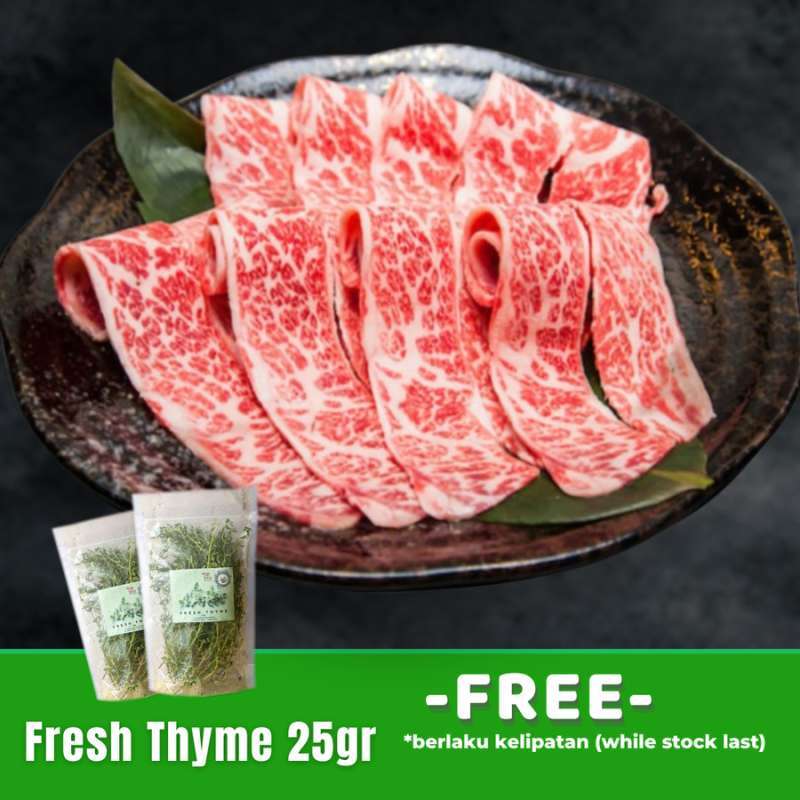 Jual Japanese Wagyu A5 Oyster Blade / A5 Wagyu Misuji Beef Sliced 2mm ...