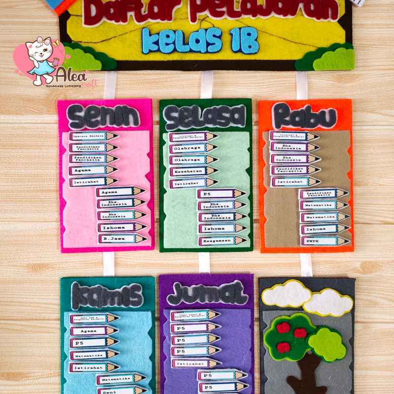 Jual Hiasan Dinding Kelas Pojok Baca - Daftar Pelajaran Di Seller Alea Craft - Citrodiwangsan ...