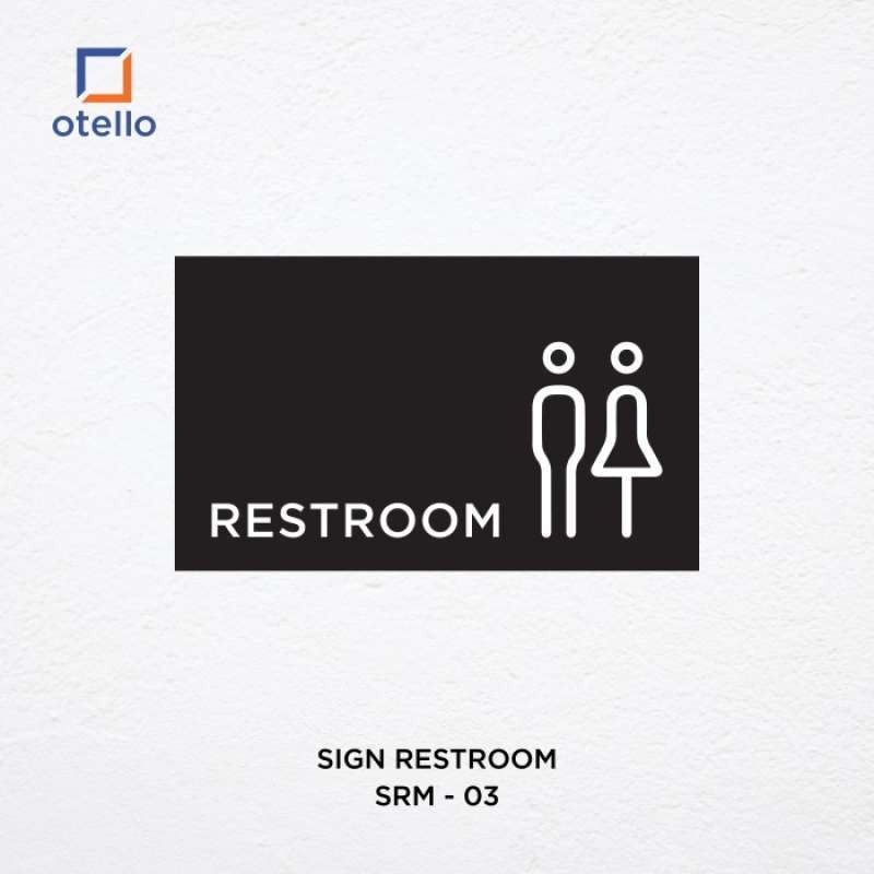 Promo Free Ongkir Papan Restroom Modern 03 | Sign Label Akrilik Pintu ...