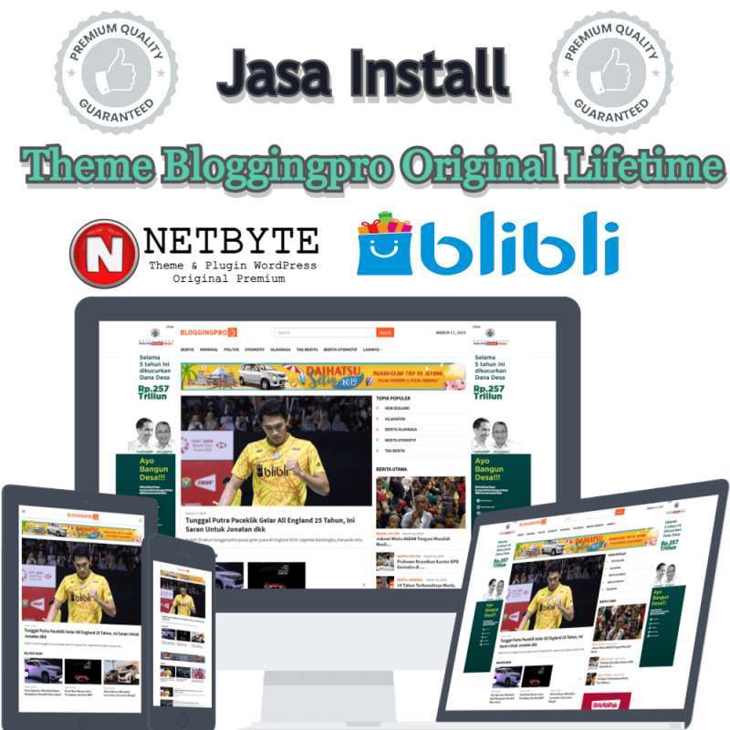 Jual Theme Bloggingpro Original Lifetime / Tema Berita untuk WordPress Dengan Fitur yang Lengkap ...