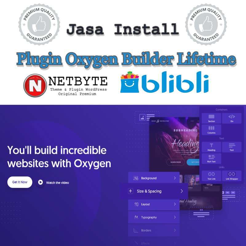 Jual Plugin Oxygen Builder Original Lifetime / Page Builder WordPress Lebih Ringan Daripada ...