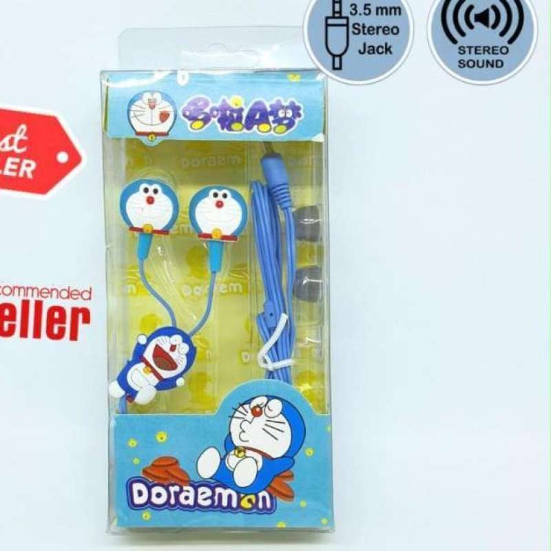 Jual Earphone Karakter Doraemon Stereo Headset Karakter Doraemon Lucu ...