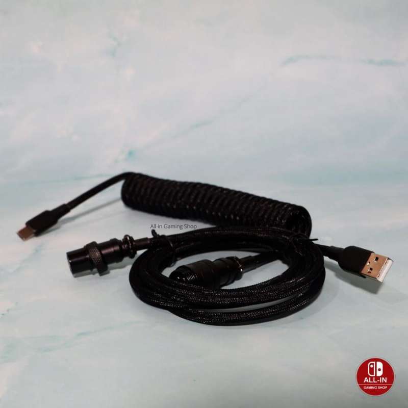 Jual Type C Coiled Cable Mechanical Keyboard by All-in Gaming Shop di ...