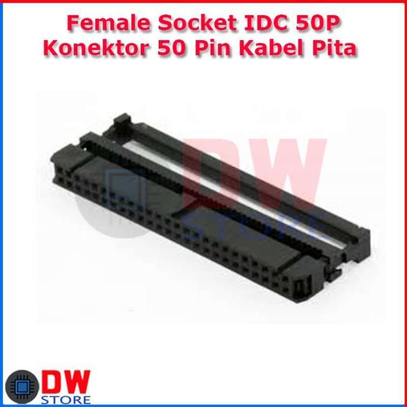 Jual SOCKET IDC / SOKET SOCKET HEADER FEMALE 50P 50 PIN 2X25 di Seller ...