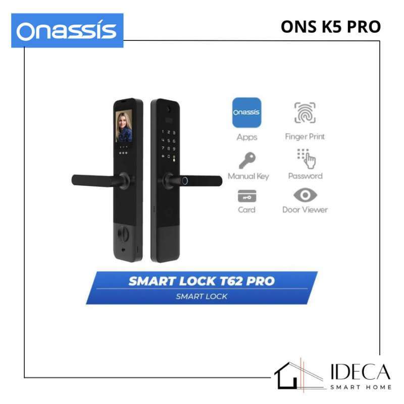 Jual [ideca] Onassis Smart Digital Door Lock Pintu Digital Onassis T62 ...