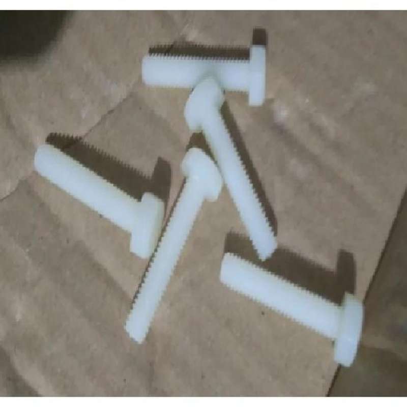 Jual mur plastik baut plastik nylon nilon diameter 6 mm panjang 20 mm ...