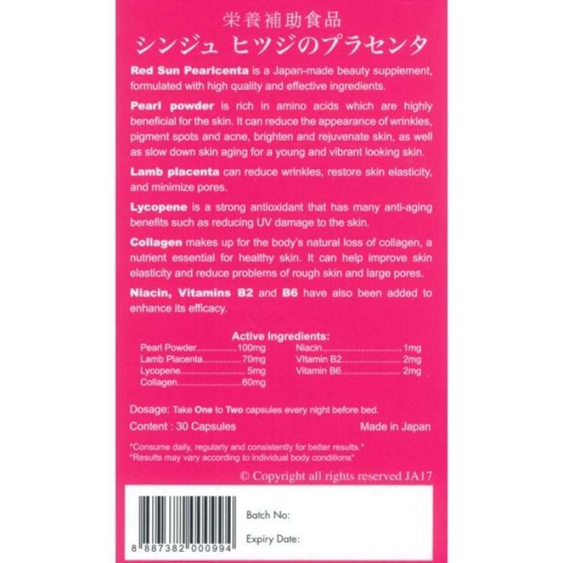 Jual Red Sun Pearlcenta ® - 30 Capsules Di Seller Redsun Indonesia ...