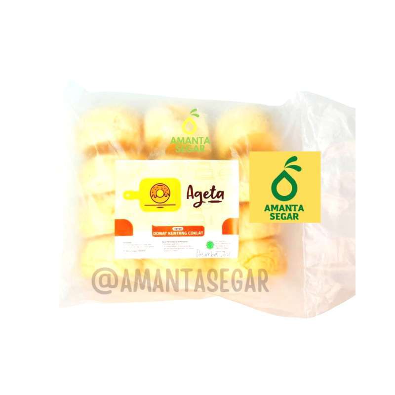 Jual Ageta Donat Kentang Coklat isi 10 Amanta Segar Dan Frozen Food di ...