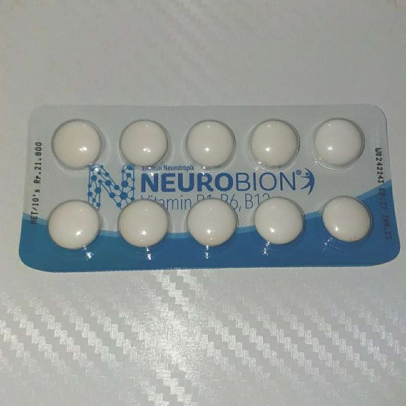 Jual Neurobion Putih 250 Strip 10 Tablet multivitamin suplemen ...