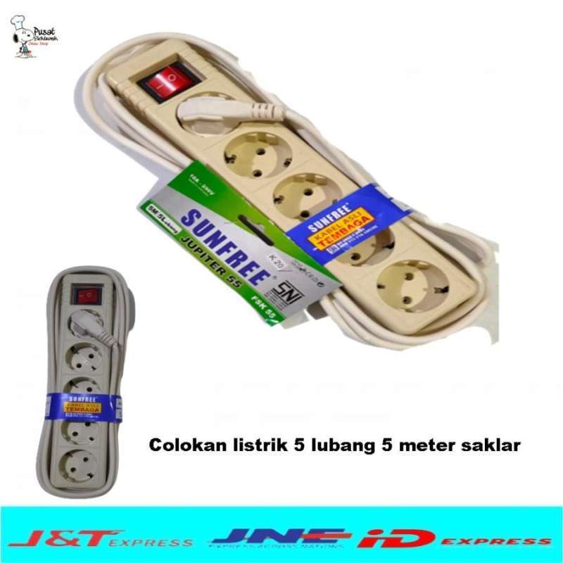 Jual Colokan listrik 5 lubang meter saklar READY STOK di Seller eleven ...