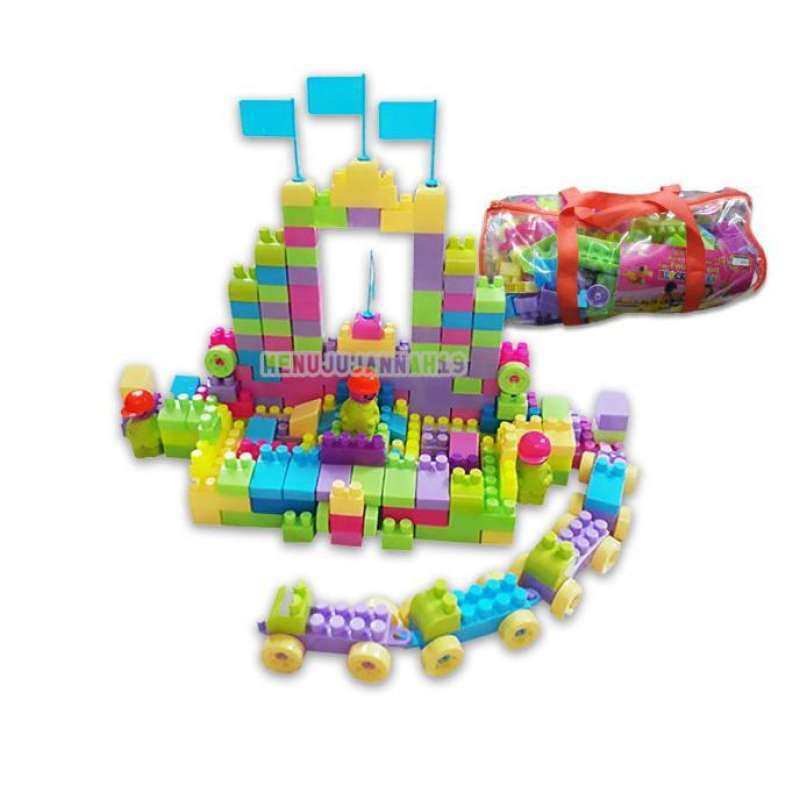 Jual Mainan Edukasi Blocks Bricks 216 PCS - SNI [ Happy Kids ] - Balok ...