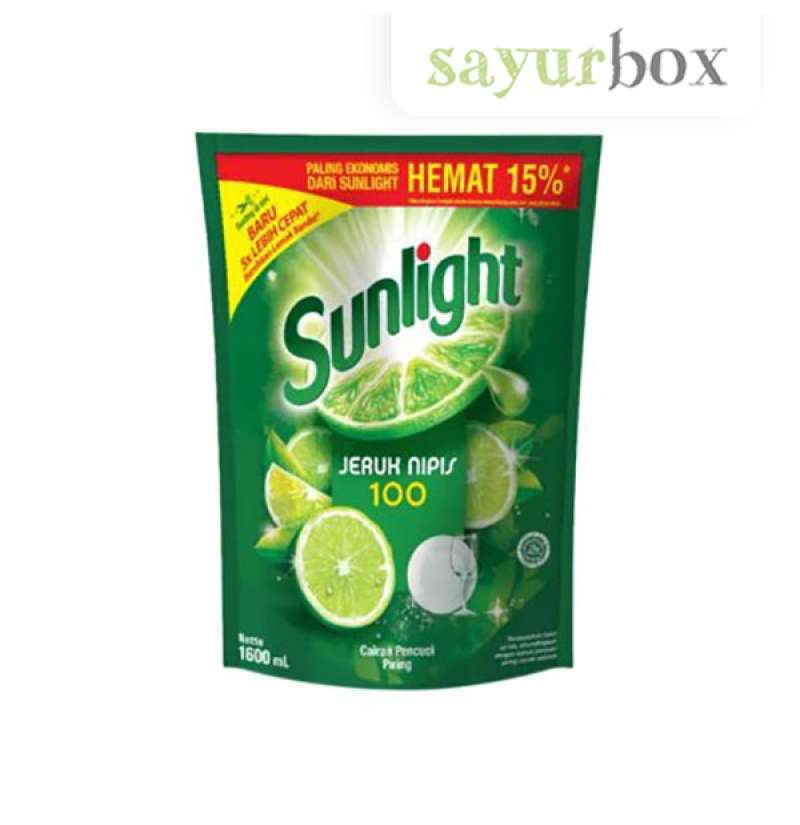 Jual Sunlight Sabun Cuci Piring Jeruk Nipis Refill 1500 - 1.600 ml ...