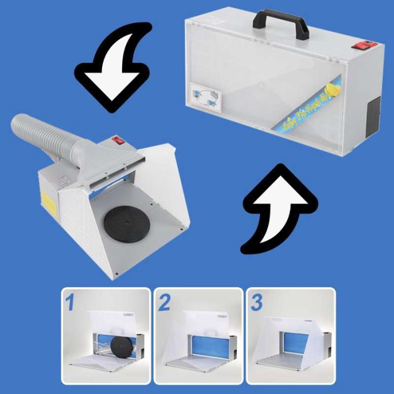 Jual Portable Spray Booth With Exhaust / Alat Mengecat Gundam Di Seller ...