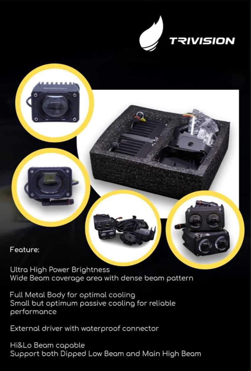 Jual Mini Projector/mini Laser Trivision (1 Lensa 1 Warna) Di Seller ...