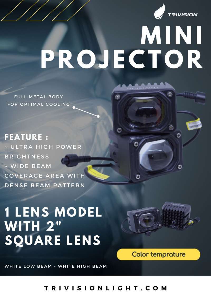 Jual Mini Projector/mini Laser Trivision (1 Lensa 1 Warna) Di Seller ...