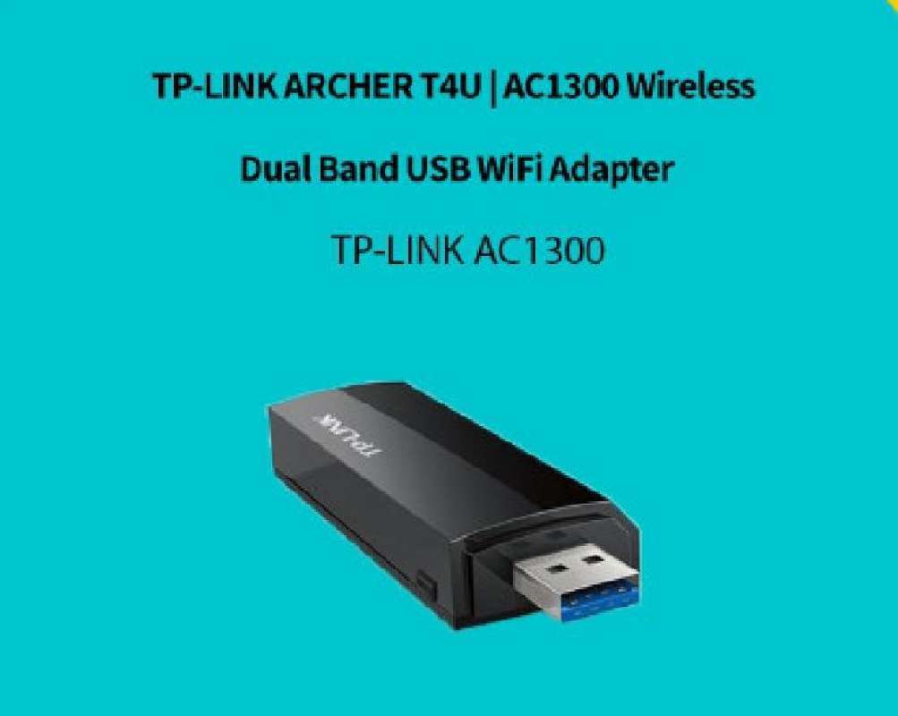 Jual TP-LINK AC1300 Wireless Dual Band USB Adapter Archer T4U di Seller ...