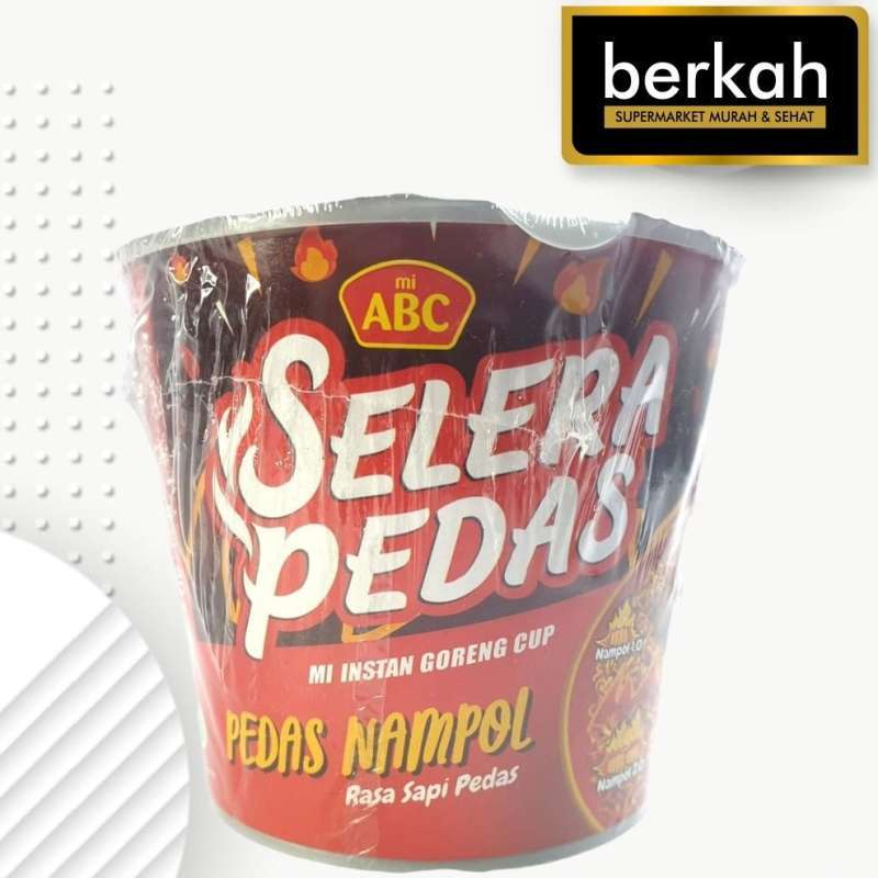 Jual Mie Abc Selera Pedas Cup Pedas Nampol Rasa Baso Pedas 80 Gram Di