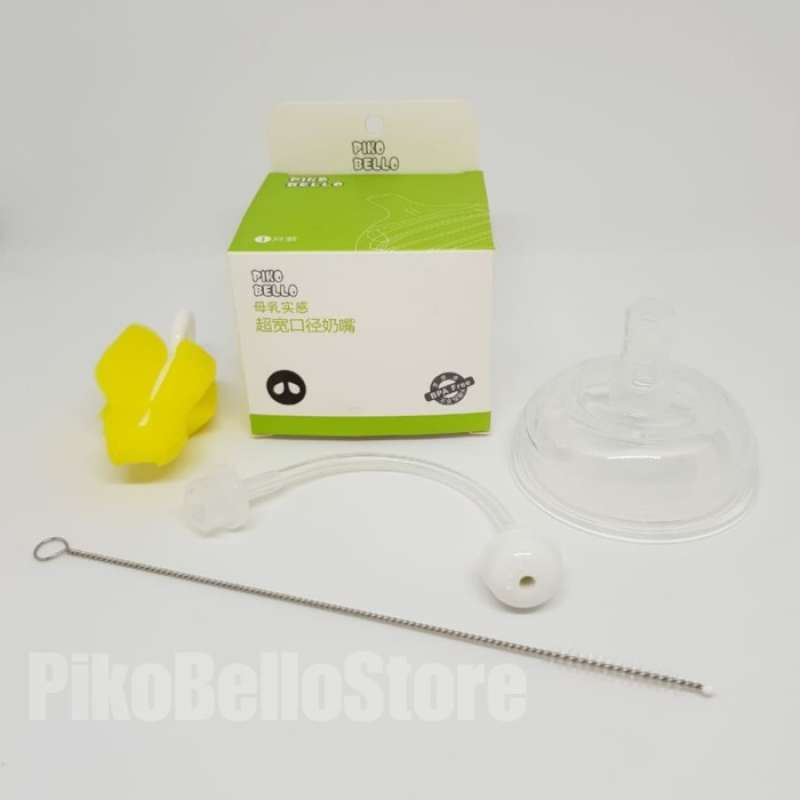 Jual Oem Piko Bello Replacement Nipple Straw Medium Flow 2 Hole Di ...