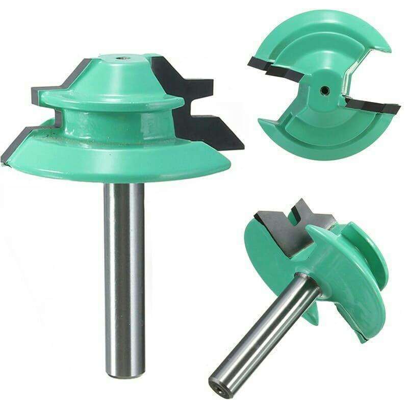 Jual Mata Profil Tenon Router Bit 45 Derajat Trimmer Woodworking Di ...