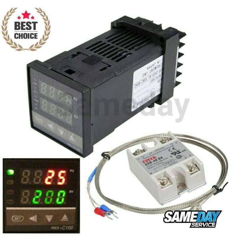 Jual Rex-C100 PID Temperature Controller Termostat Set SSR 40DA di Seller sameday_store - Benda ...
