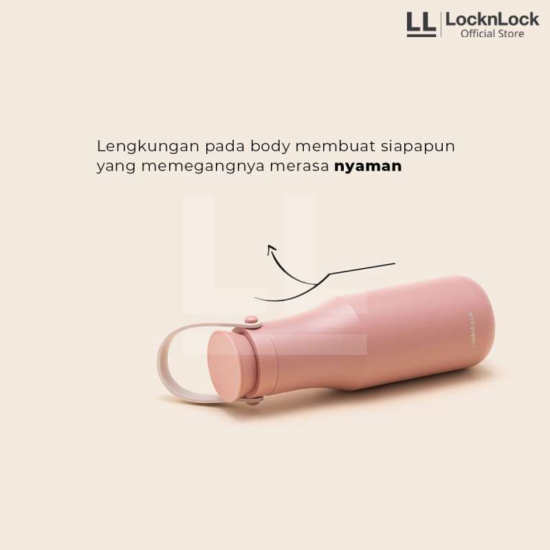 Promo Locknlock Metro Double Tumbler 470ml - Lhc4202 - Pink Diskon 30% ...