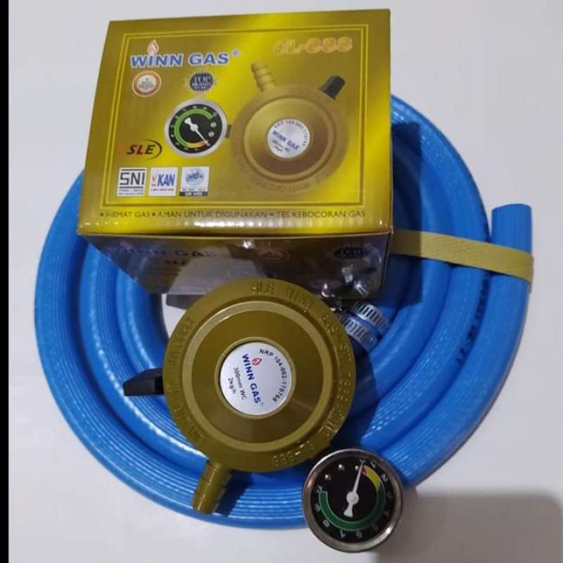 Jual Regulator WINN GAS SLE 888 Manomneter CGI Selang LPG 700 PSI Plus ...
