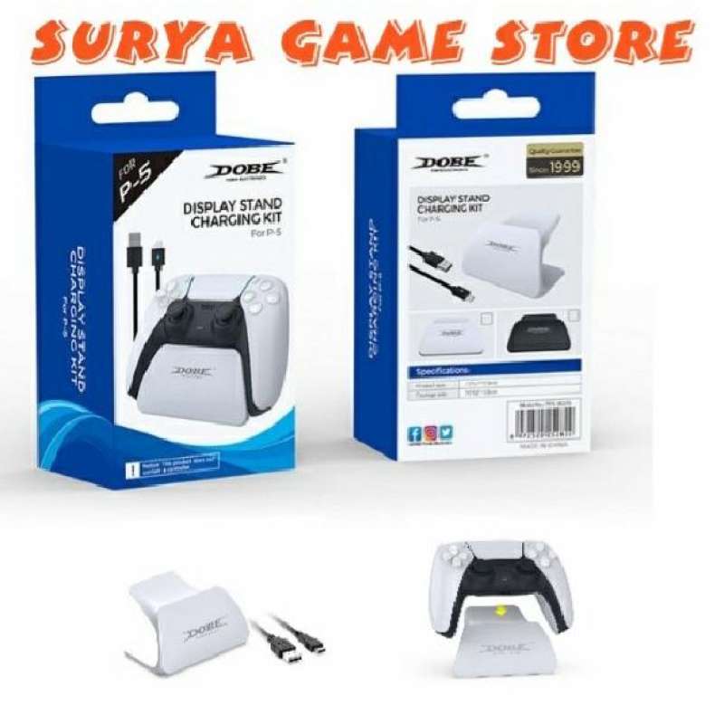 Jual DOBE DISPLAY STAND CHARGING KIT DUALSENSE STICK CONTROLLER PS5 di ...