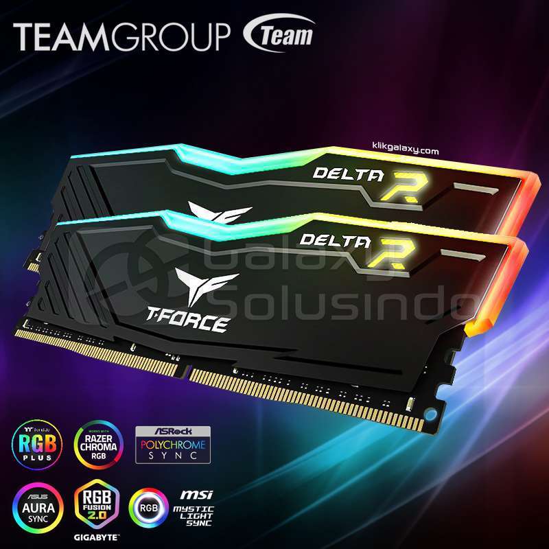 Promo TEAM T-Force Delta RGB (2x8) 16GB DDR4 kit 3600MHz - Black Diskon ...