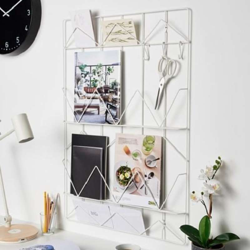 Jual Papan Memo Besi Dinding Penyimpan Buku 58x86cm Original_Putih di ...