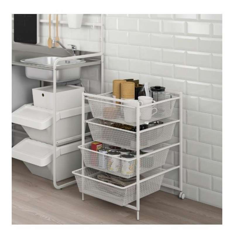 Jual Rak Keranjang Jaring Besi Empat Tingkat Penyimpanan 50x51x73Cm ...