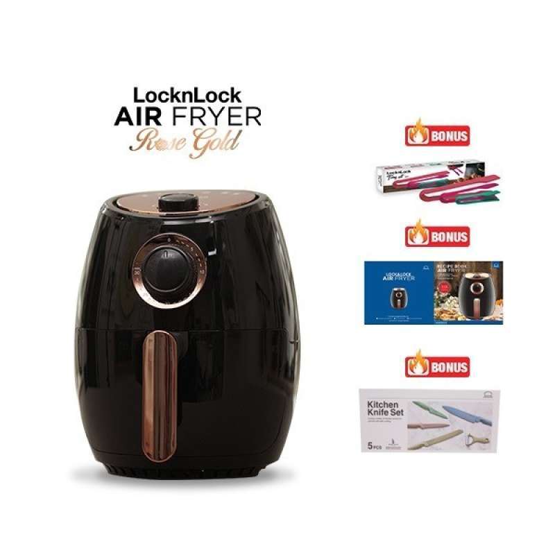 Jual LocknLock Air Fryer Black | Lock N Lock Deep Alat Menggoreng Masak ...