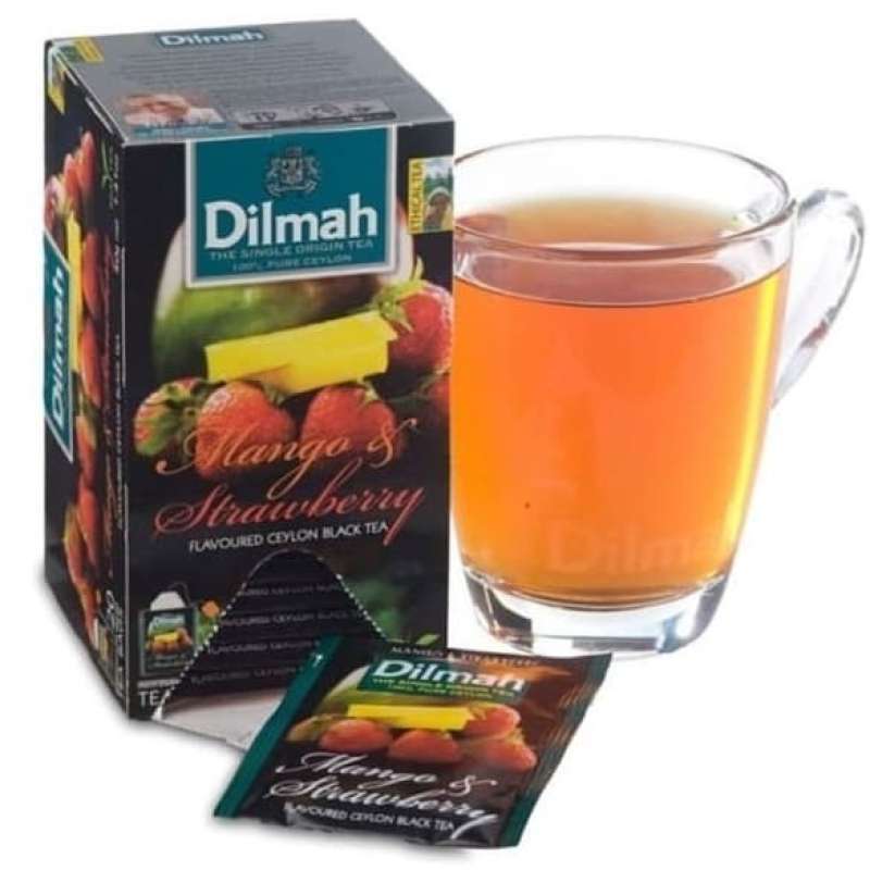 Jual Teh hitam celup Dilmah mango & strawberry flavoured Ceylon black tea di Seller AToZphere ...