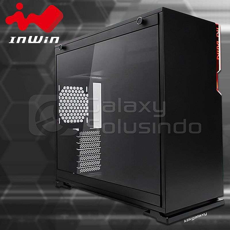 Promo INWIN 101 Mid Tower Tempered Glass Gaming Case - Black Diskon 35% ...