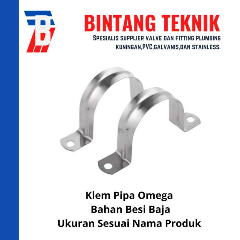 Jual Klem Pipa Omega 3/4 Inch Bahan Besi Galvanis Di Seller Toko ...
