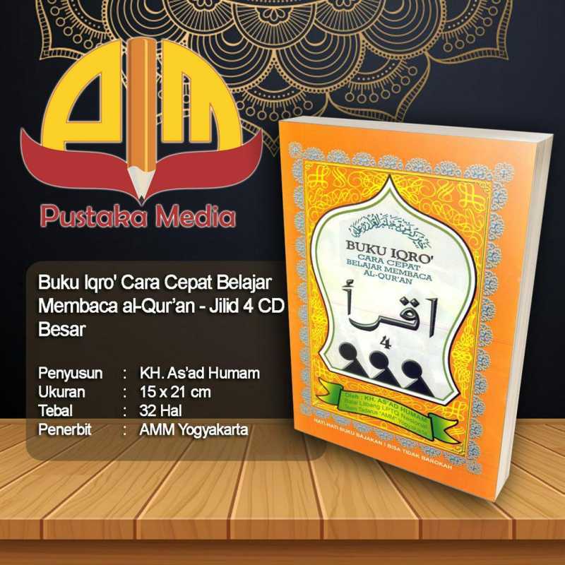 Jual Buku IQRO' Cara Cepat Belajar Membaca Al-Qur'an Jilid 4 BESAR di Seller Pustaka Media ...