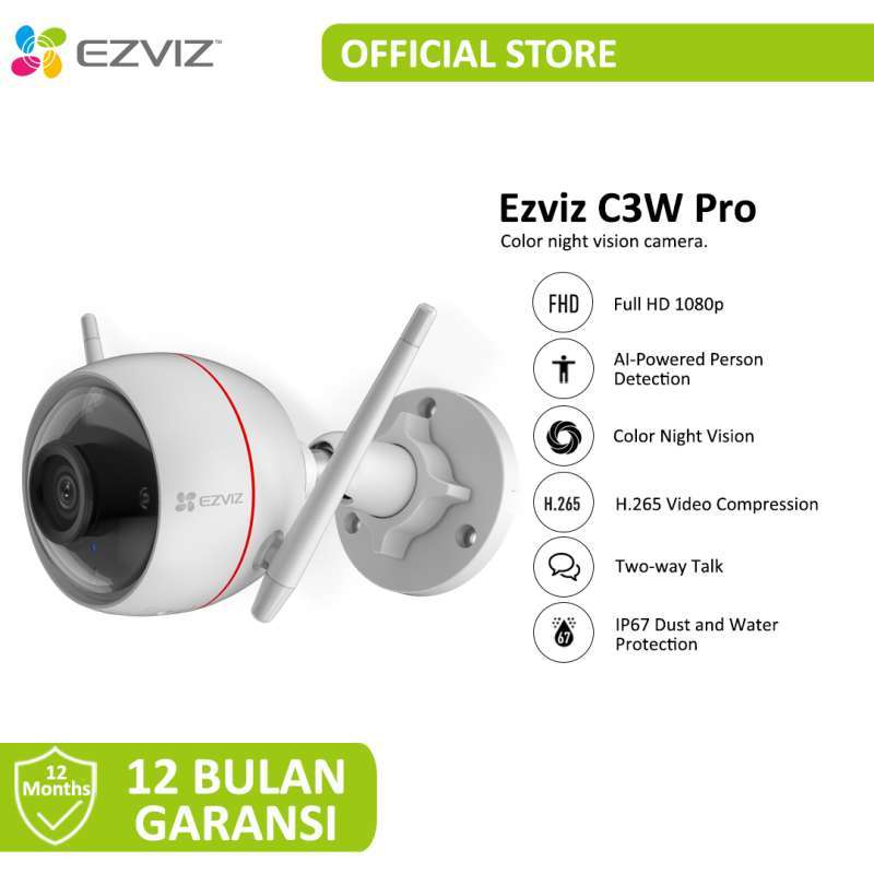 Jual Ezviz C3W Pro 4MP Outdoor Color Night Vision Smart IP Camera di ...