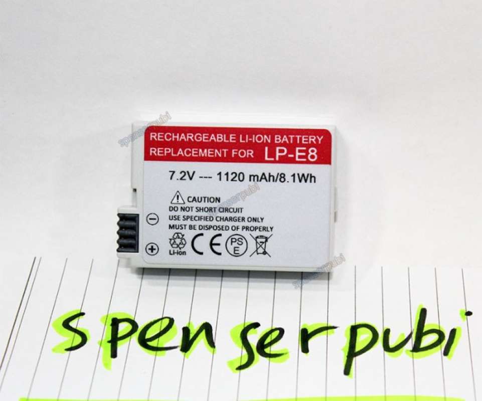 Jual Oem Baterai Battery Batere Canon Eos 700D 650D 600D 550D Lp-E8 Top Mantab di Seller Just1 ...