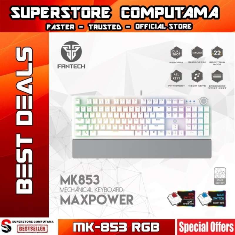 Jual Fantech MAXPOWER MK853 Gaming Mechanical Keyboard di Seller Cullen ...