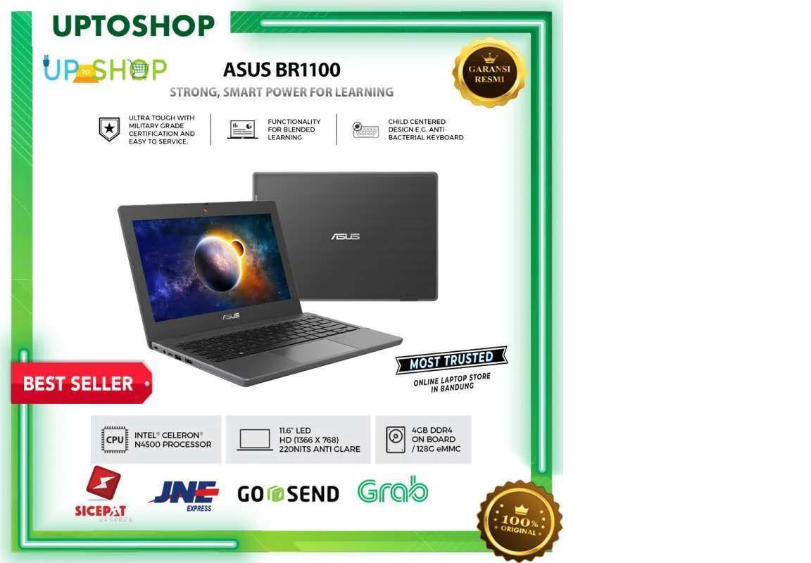 Jual Megatech -asus Br1100cka-gj0411t (intel® celeron® n4500/4g /128gemmc/windows 10 Home) Di ...