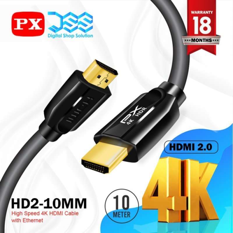 Promo Kabel Hdmi 4K Ethernet Standart Hdmi To Hdmi 10M 3D Arc Px Hd ...