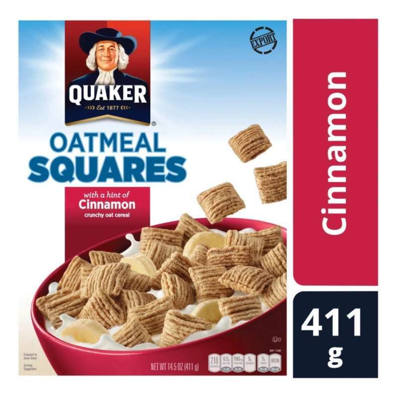 Jual Quaker Oatmeal Squares Cereal Cinnamon di Seller Gunung Mas ...