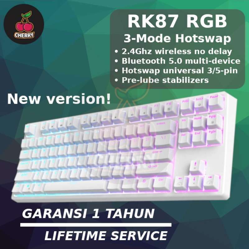 Jual Royal Kludge RK87 / RK987 RGB Wireless Bluetooth Mechanical ...