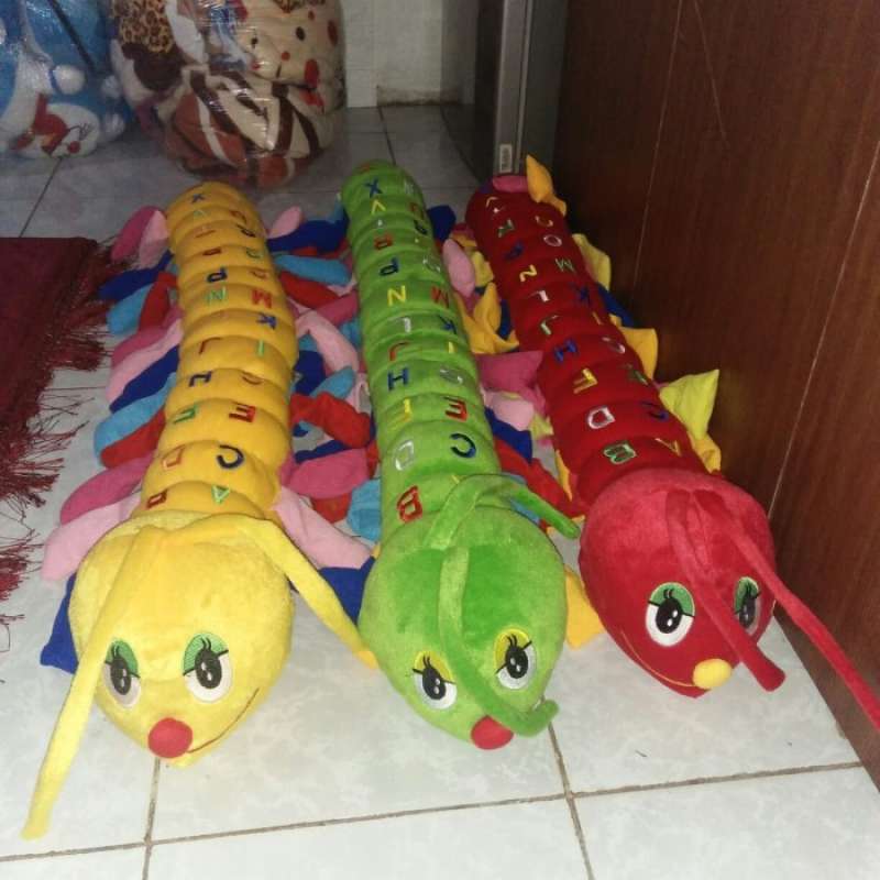 Promo BONEKA ULAT ULIL JUMBO BONEKA DASHBOARD MOBIL ULIL ABJAD Diskon 5 ...